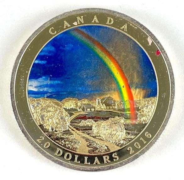 2016 Canada $20 1 oz Weather Phenomenon Radiant Rainbow .999 Fine ...