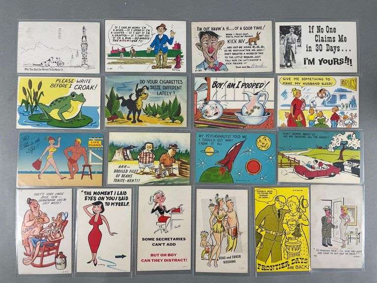 Postcards - 150+ Humor - Matthew Bullock Auctioneers