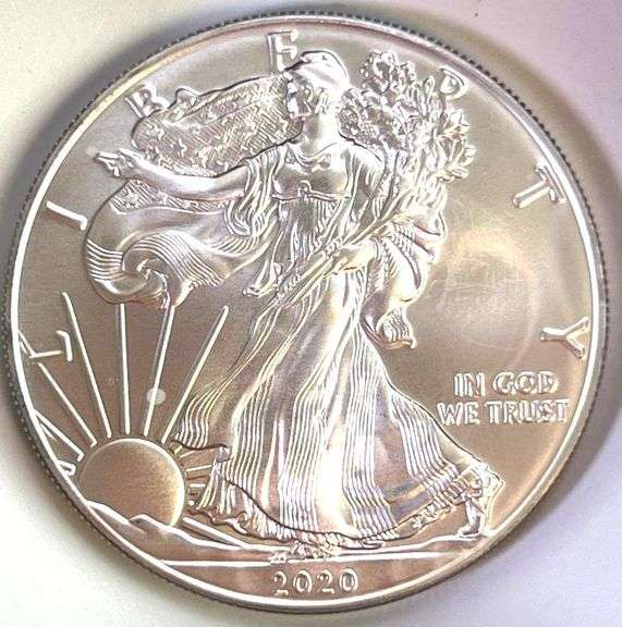 2020 US Mint American Silver Eagle 1 oz .999 Fine - Matthew Bullock Auctioneers