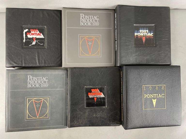 Group of 1980s Pontiac Product Books - Matthew Bullock Auctioneers