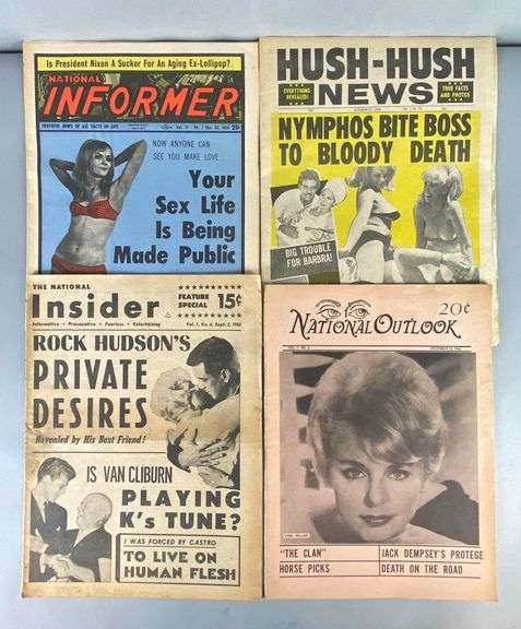 Group of 4 Unusual Exploitation Magazines - Matthew Bullock Auctioneers