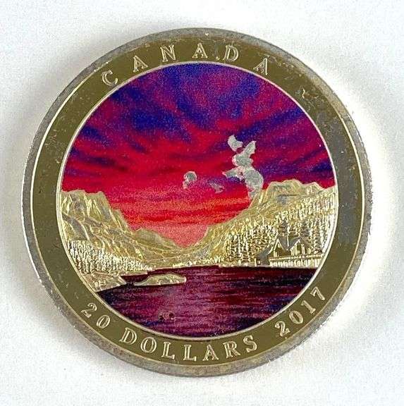 2017 Canada $20 1 oz Weather Phenomenon Fiery Sky .999 Fine Silver Coin ...