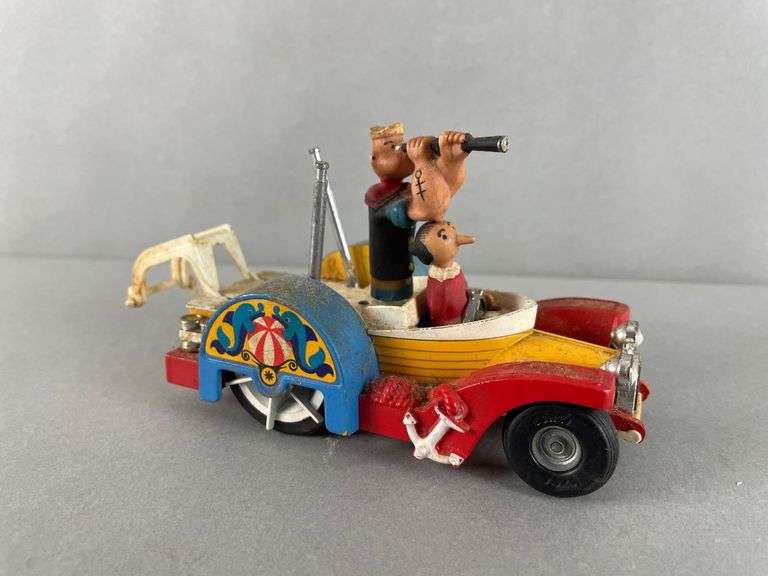 Group of Vintage Popeye Die-Cast Vehicles and Figures - Matthew Bullock ...