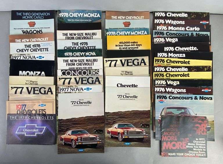 Group of 1970s Chevrolet Dealership Advertising Brochures - Matthew ...