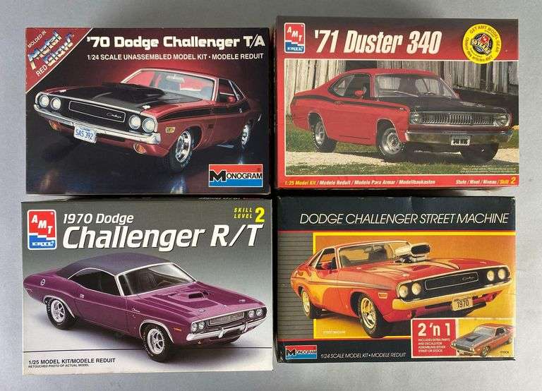 Group of 4 1970s Dodge Plastic Model Kits - Matthew Bullock Auctioneers