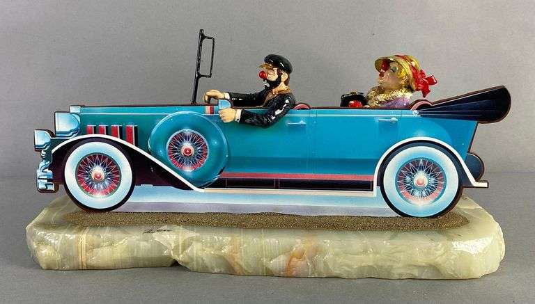 Limited Edition 1990 Ron Lee World of Clowns Classic Car Sculpture ...