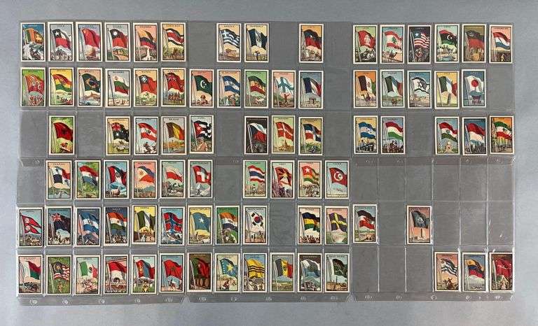 1963 Topps Flags of The World Midgee Near Complete Set 82/99 - Matthew ...