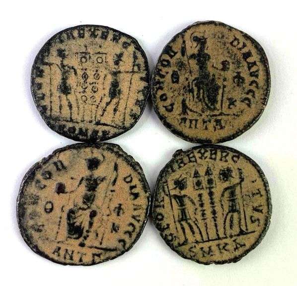 Group of 4 Ancient Roman Coins - Matthew Bullock Auctioneers
