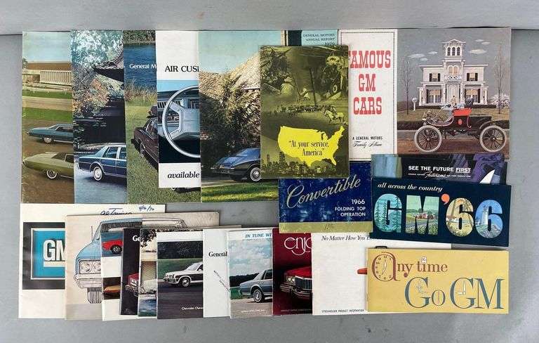 Group of Vintage GM Dealership Advertising Brochures - Matthew Bullock ...