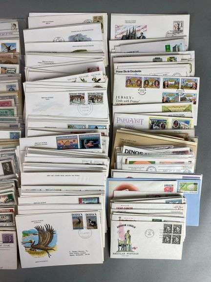 Large Group of First Day Cover Stamped Envelopes - Matthew Bullock ...