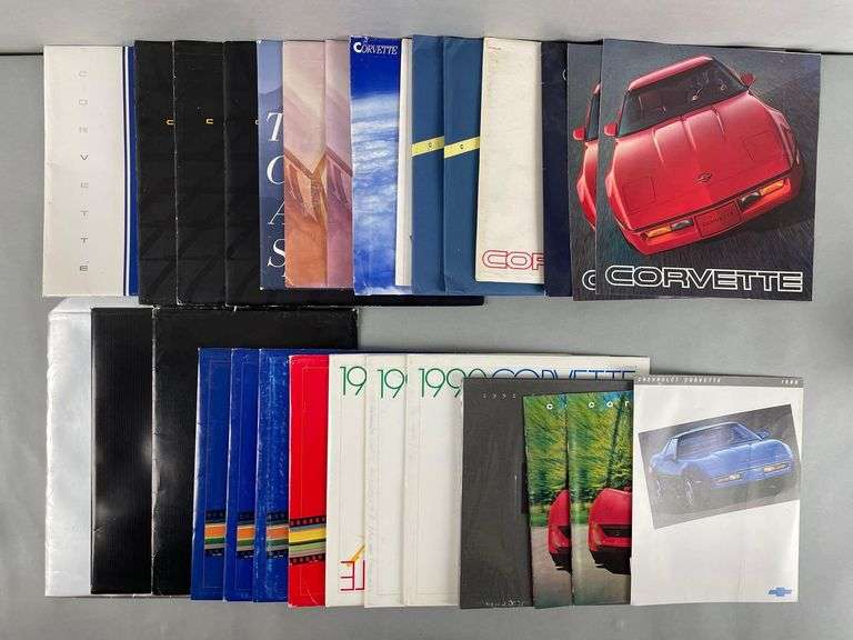 Group of 1980s / 90s Chevy Corvette Dealership Brochures - Matthew ...