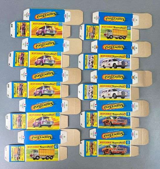 Group of 10 Matchbox Superfast G Type Boxes - Matthew Bullock Auctioneers