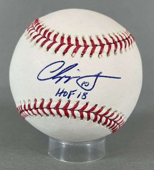 Chipper Jones Signed Official MLB Rawlings Baseball with Inscription ...