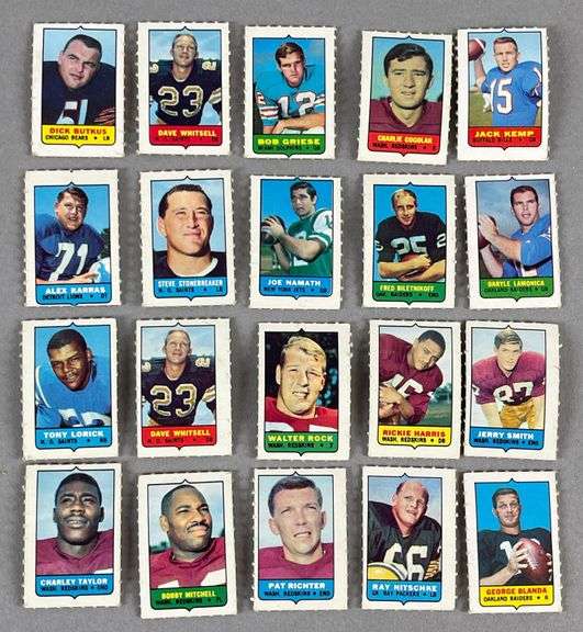 220+ 1969 Topps Football 4 in 1 Cards Full of HOFs - Matthew Bullock ...