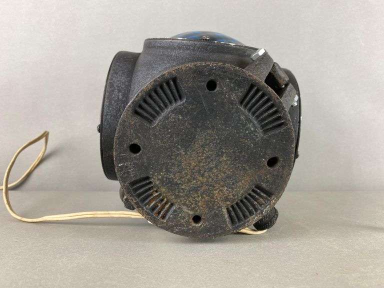 Antique Cast Iron Railroad Switch Lamp - Matthew Bullock Auctioneers