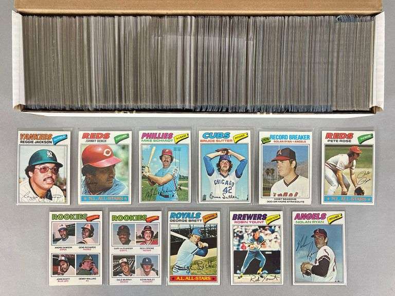1977 Topps Baseball Complete Set - Matthew Bullock Auctioneers