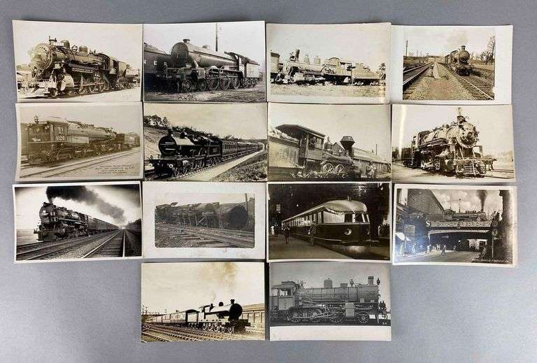 Postcards - 14 Real Photo Train Engines Around the World - Matthew ...