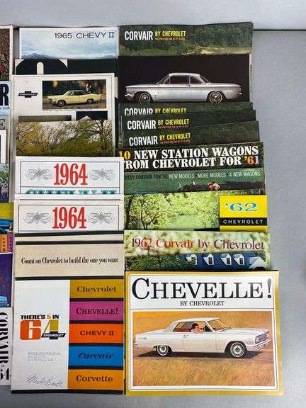 Group of 1960s Chevrolet Dealership Advertising Brochures - Matthew ...