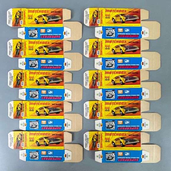 Group of 10 Matchbox Superfast I Type No. 44 Boxes - Matthew Bullock ...