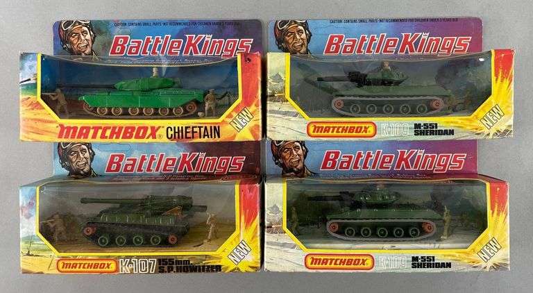 Group of Matchbox Battle Kings Die-Cast Tanks - Matthew Bullock Auctioneers