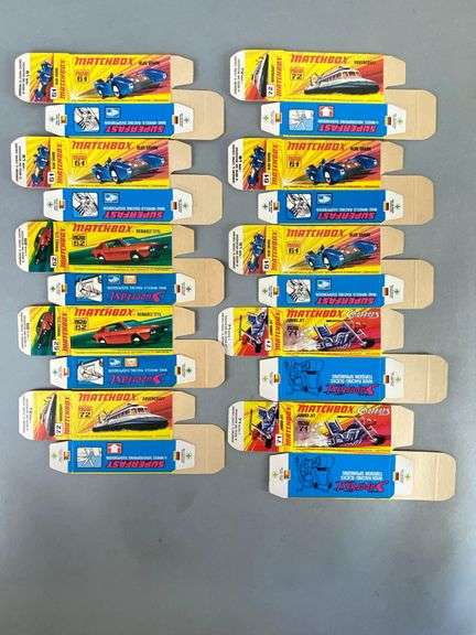Group of 10 Matchbox Superfast I Type Boxes - Matthew Bullock Auctioneers