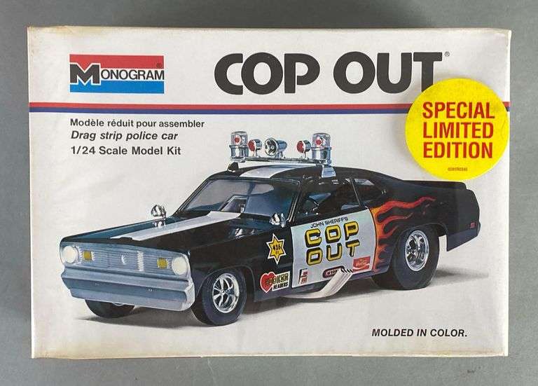 Monogram Cop Out Drag Strip Police Plastic Model Kit - Matthew Bullock ...