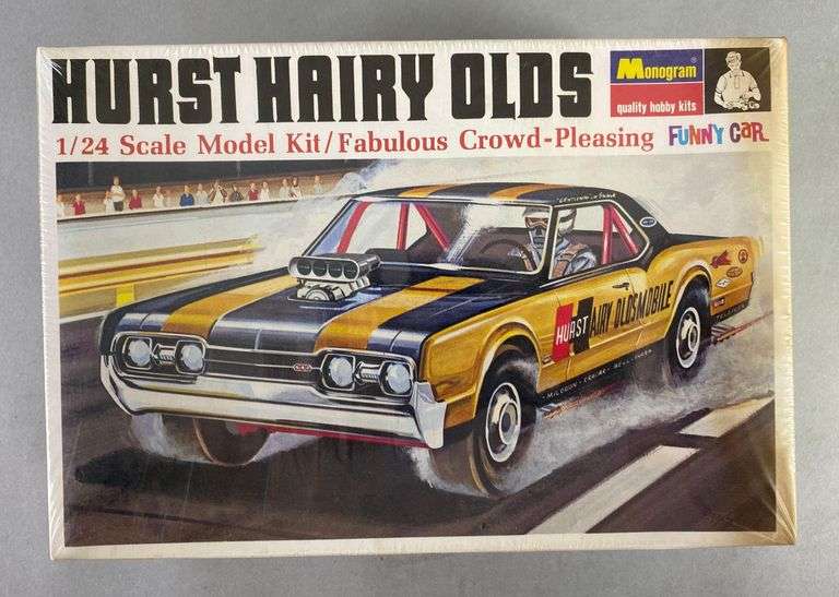 Monogram Hurst Hairy Olds Funny Car Plastic Model Kit - Matthew Bullock ...