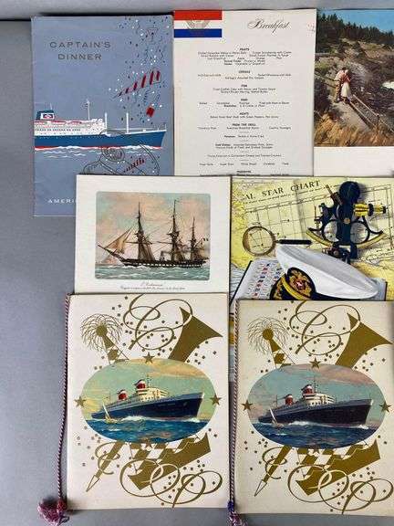 Group of 10 Ship Menus - Matthew Bullock Auctioneers