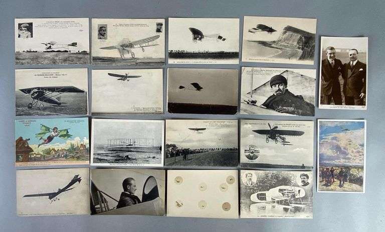 Postcards - 17 Early Aviation - Matthew Bullock Auctioneers