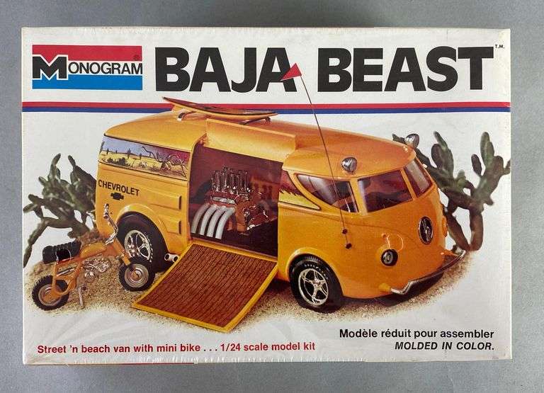 Monogram Baja Beast Van with Mini Bike Plastic Model Kit - Matthew ...