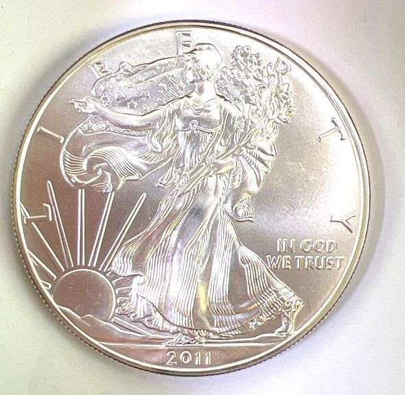 2011 US Mint Silver American Eagle 1 oz .999 Fine - Matthew Bullock Auctioneers
