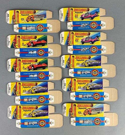 Group of 10 Matchbox H Type Boxes - Matthew Bullock Auctioneers