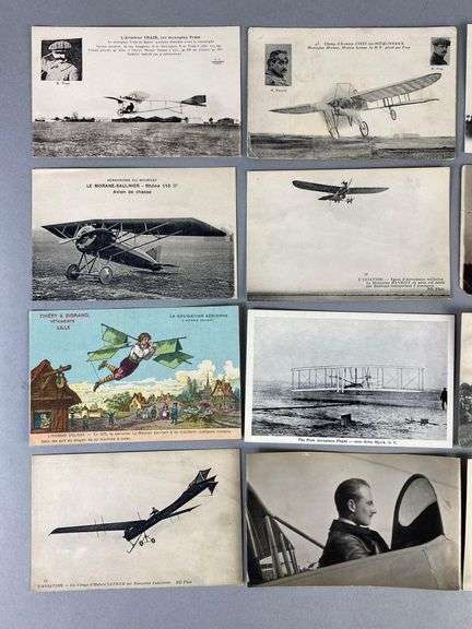 Postcards - 17 Early Aviation - Matthew Bullock Auctioneers