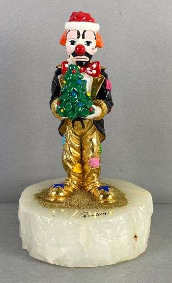 Limited Edition Ron Lee World of Clowns 1993 Christmas Clown Sculpture ...