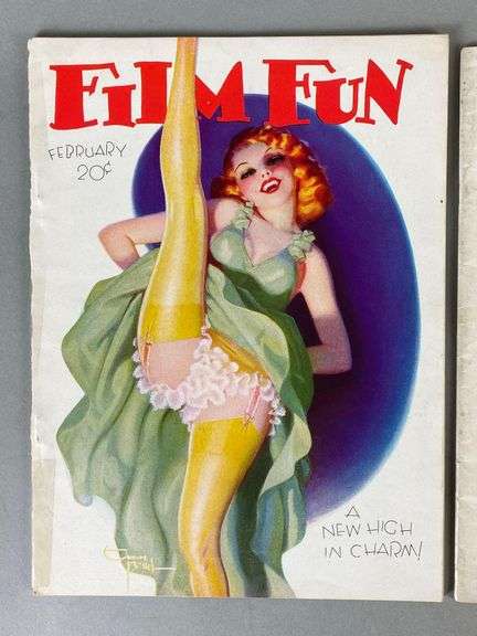 Group of 3 Vintage Film Fun Magazines - Matthew Bullock Auctioneers