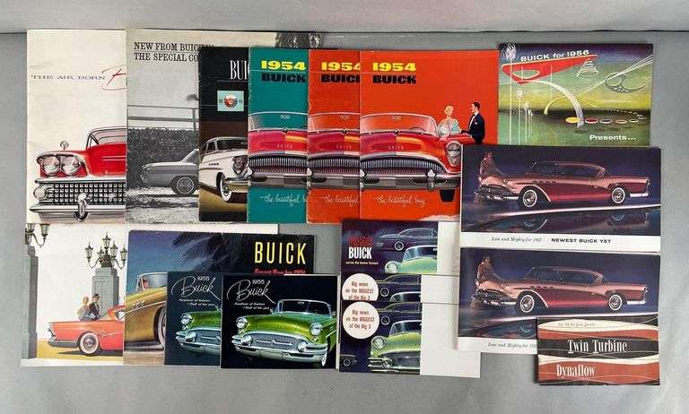 Group of 1950s Buick Dealership Advertising Brochures - Matthew Bullock ...