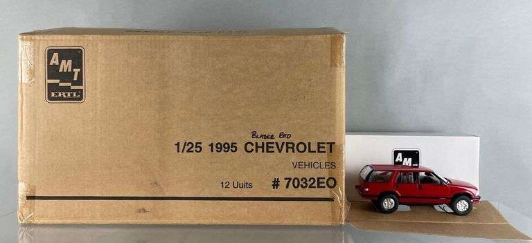 Box of 12 AMT Ertl 1995 Chevy Blazer Red Dealership Promo Vehicles ...