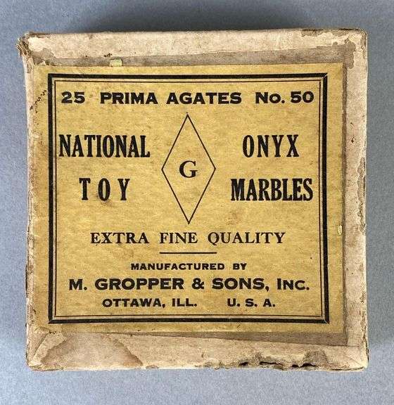 M. Gropper and Sons National Toy Onyx Marbles - Matthew Bullock Auctioneers