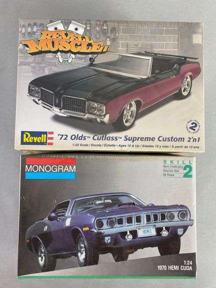 Group of 2 1970s Muscle Car Plastic Model Kits - Matthew Bullock ...