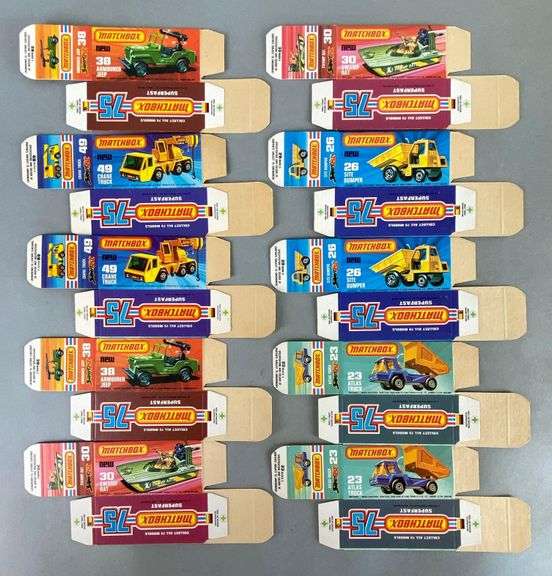 Group of 10 Matchbox J Type Boxes - Matthew Bullock Auctioneers