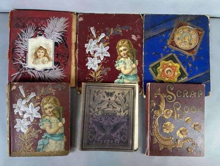 Group of Vintage Partial Scrapbooks and More - Matthew Bullock Auctioneers
