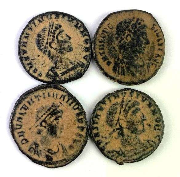 Group of 4 Ancient Roman Coins - Matthew Bullock Auctioneers