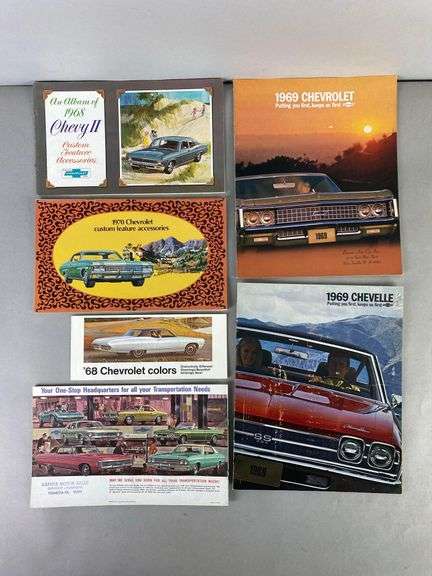 Group of 1960s - 1970s Chevrolet Dealership Advertising Brochures ...