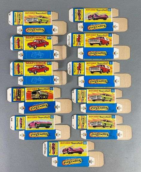 Group of 11 Matchbox F Type Boxes - Matthew Bullock Auctioneers