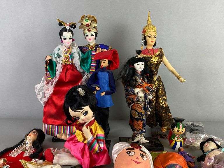 Group of Eastern Dolls and More - Matthew Bullock Auctioneers
