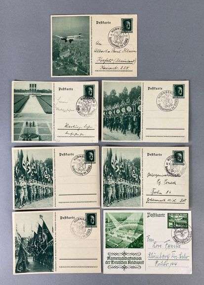 Postcards - 7 WW2 German Propaganda - Matthew Bullock Auctioneers