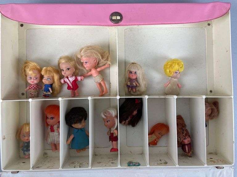1967 Mattel Kiddles Collectors Case with Liddle Kiddle Dolls - Matthew ...