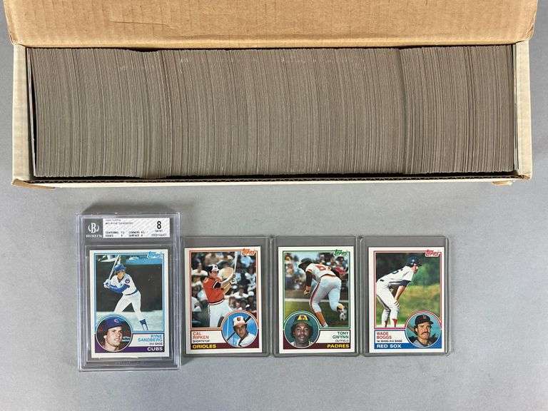 1983 Topps Baseball Complete Set with Ryne Sandberg BGS 8 - Matthew ...