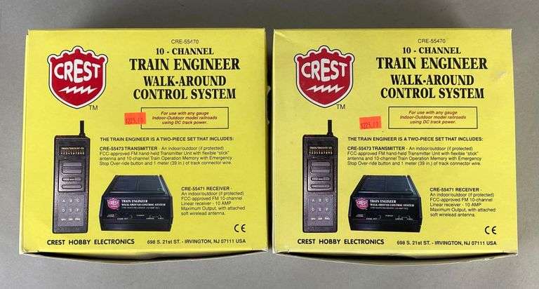 Group of 2 Crest 10 Channel Train Engineer Control Systems - Matthew ...