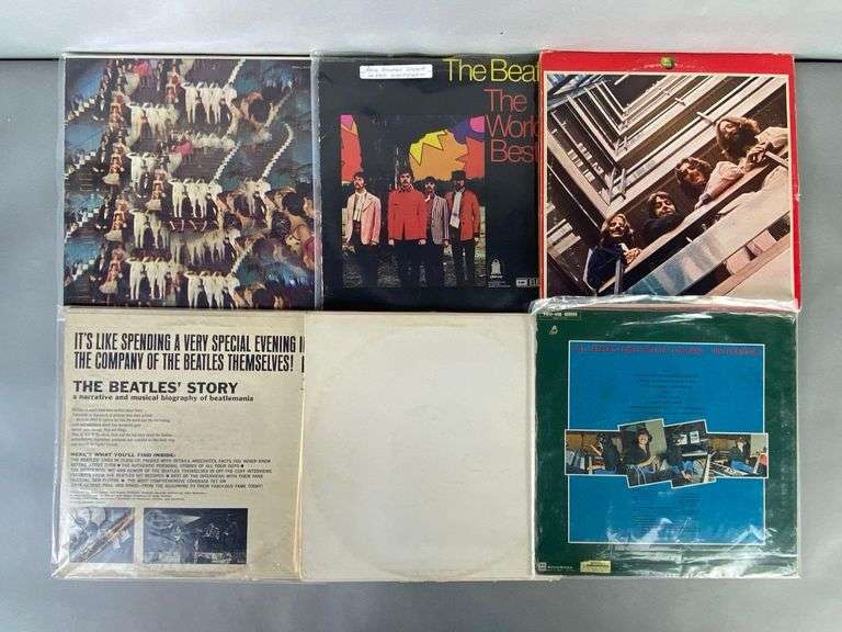Group of 6 The Beatles Record Albums - Matthew Bullock Auctioneers